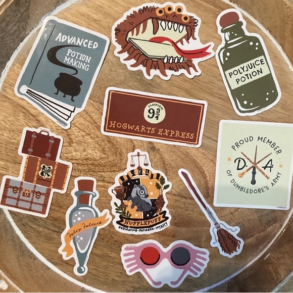 Warner Bros. | Office | Last Call Is Today Harry Potter Stickers New X Hufflepuff Broom Hogwarts ...